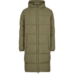 Urban Classics Herren Winterjacke "Urban Classics Mens Long Puffer Coat", gr&uuml;n, Gr. L, unifarben, 100% Polyester, Jacken