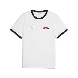 Puma T-Shirt "FUTURE.Puma.ARCHIVE Ringer-T-Shirt Erwachsene", wei&szlig;, Gr. M, Obermaterial: 100% Baumwolle. Rippe: 20% Polyester, 80% Baumwolle, Shirts