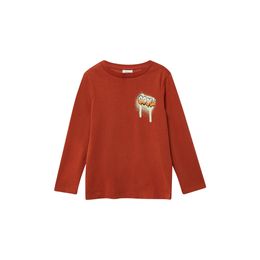 S.oliver T-Shirt Jungen Gr&ouml;&szlig;e 116/122 beige / orangerot / wei&szlig;