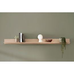 Home Affaire Wandboard &raquo;Fredericia, modernes Wandregal, Wandhalter mit Ablagefl&auml;che&laquo; vielseitig einsetzbares H&auml;ngeregal, Eiche Cremona Toro, 195 cm 
