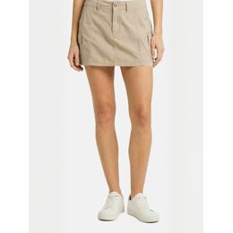 ITS MAY Damen Midirock "ITS MAY Skirt Nova", beige, Gr. S, Obermaterial: 100% Baumwolle, R&ouml;cke
