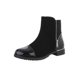 Ital-Design Stiefelette in Schwarz | Gr.: 37