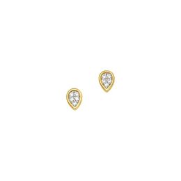 Firetti Damen Paar Ohrstecker &raquo;Schmuck Geschenk Gold 333 Ohrschmuck Tropfen bicolor&laquo; mit Zirkonia (synth.) gold Gelbgold 333