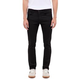 Mustang Herren Slim-fit-Jeans "Herren Style Oregon Slim K", schwarz, Gr. 36, unifarben, Denim/Jeans, 80% Baumwolle, 18% Polyester, 2% Elasthan, Jeans
