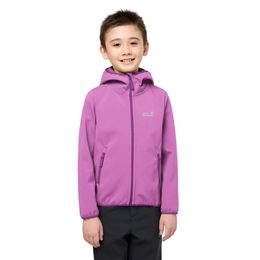 Jack Wolfskin Jungen Softshelljacke "FOURWINDS JACKET KIDS"foxglove, Gr. 164, Softshell, Obermaterial: 100% Polyester. Futter: 100% Polyester.