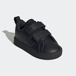 Kinder Klettschuh "VS PACE 2.0 KIDS", adidas Sportswear, Gr. 22, schwarz, Synthetik, Textil, Schuhe, f&uuml;r Kinder