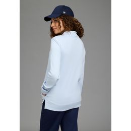 Kangaroos Damen Sweatshirthellblau, Gr. 52, Sweatware, Obermaterial: 100% Baumwolle, Sweatshirts, mit Metalllabel, h&uuml;ftbedeckende L&auml;nge, auch in