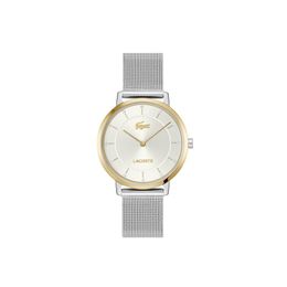 Lacoste Damen Quarzuhr &raquo;CROCORIGIN&laquo; Armbanduhr, Damenuhr, Edelstahlarmband, analog, Glassteine gold Einheitsgr&ouml;&szlig;e