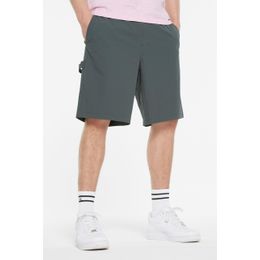 Harlem Soul Herren Shorts, grau, Gr. S, unifarben, Web, Material: 88% Polyamid, 12% Elasthan, Hosen, mit Elastikbund