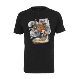 MisterTee Herren Kurzarmshirt "MisterTee Herren Vintage Ballin Tee", schwarz, Gr. XS, unifarben, 100% Baumwolle, Shirts
