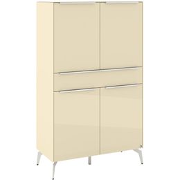 set one by Musterring Highboard &raquo;Reno&laquo; 1 Stk. tlg. Mit Winkelfu&szlig; in diversen Farben, 155 cm H&ouml;he & Farbauswahl Glas, Holzwerkstoff B/H/T: 92cm x 155cm