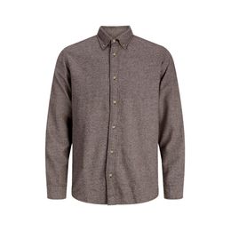 Jack & Jones JACK & JONES Button Up Shirt 'JPRBLUHarvey' male size S mottled brown