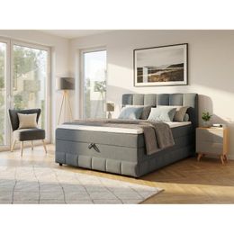 OTTO home Boxbett &raquo;LIKELY, Polsterbett mit Bettkasten, inkl. Taschenfederkernmatratze H3&laquo; mit Kaltschaumtopper, Strukturstoff-Bezug, 140x200 & 180x200