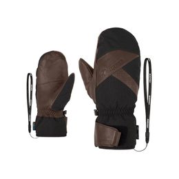 Ziener Herren F&auml;ustlinge "GETTERO-Z AQUASHIELD lavalan", braun, Gr. 9,5, Materialmix, Handschuhe, wasser- und winddicht, atmungsaktiv,