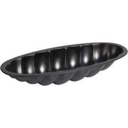 Backform &raquo;Kaiser&laquo; 1700 ml, ausgezeichnete Backergebnisse, ausgestellter Griffrand schwarz Stahl B/H/L: 28cm x 28cm