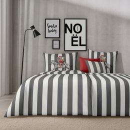 APELT Bettw&auml;sche &raquo;Pepe&laquo; 2 Bettw&auml;sche-Set mit Rei&szlig;verschluss, Baumwoll-Satin, Digitaldruck Satin (Bio-Baumwolle), Bezug: 100% Baumwolle B/L: 135cm x 