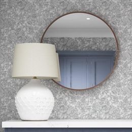 LAURA ASHLEY Vliestapete &raquo;Louise&laquo; gebl&uuml;mt glatt 10mx52cm (ca. 5m2) grau Vlies B/L: 0,52m x 10m, Rollen: 1