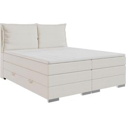 FORTE Boxspringbett &raquo;Pillows mit Bettkasten, erh&auml;ltlich in den Breiten 140, 160 & 180cm&laquo; in verschiedenen Farben erh&auml;ltlich Der Bezugsstoff Baltimore 