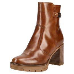 Nero Giardini Damen High-Heel-Stiefelette "Nero Giardini Stiefelette Leder", Gr. 38, braun, Leder, Schuhe