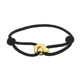 Joop! Damen JOOP! Armband &raquo;Knotenoptik&laquo; 24cm, Edelstahl Nylon