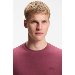 BOSS Orange Herren T-Shirtmedium rot618, Gr. XXL, unifarben, Single Jersey, Obermaterial: 100% Baumwolle, Shirts, Rundhalsausschnitt, Relaxed Fit,