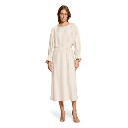 Vera Mont Damen Cocktailkleid "Damen mit U-Boot-Ausschnitt", beige, Gr. 44, Satin, Obermaterial: 100% Polyester, Kleider
