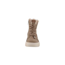 Tom Tailor Damen Winterstiefel "Tom Tailor Stiefel", Gr. 36, beige, Polyurethan, unifarben, Schuhe