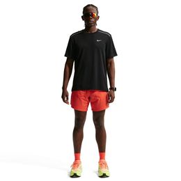 Nike Miler Dri-Fit UV Shortsleeve Bekleidung Herren schwarz