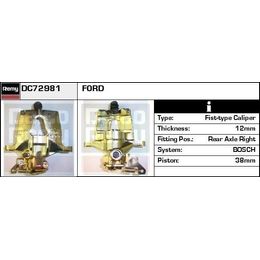 DELCO REMY Bremssattel Remy Remanufactured dc72981 f&uuml;r Ford