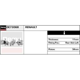 DELCO REMY Bremssattel Remy Remanufactured dc73068 f&uuml;r Volvo RENAULT