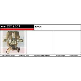 DELCO REMY Bremssattel Remy Remanufactured dc72851 f&uuml;r Ford
