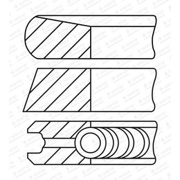 GOETZE ENGINE Kolbenringsatz 0845060000