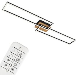 LED Deckenleuchte &raquo;3145014 FRAME&laquo; LED-Board Kaltwei&szlig; Neutralwei&szlig; Tageslichtwei&szlig; Warmwei&szlig; Deckenlampe, 110x24,8x8,5cm, Schwarz, 40W, Wohnzimmer, 