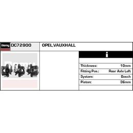 DELCO REMY Bremssattel Remy Remanufactured dc72900 f&uuml;r Opel