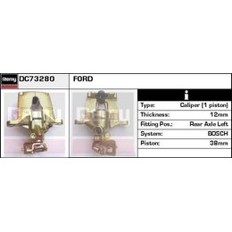 DELCO REMY Bremssattel Remy Remanufactured dc73280 f&uuml;r Ford