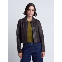 Maze Damen Lederjacke "42024082", braun, Gr. XXL, Obermaterial: 100% Lammleder. Futter: 100% Polyester. &Auml;rmelfutter: 70% Polyester 30% Elasthan.