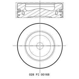 Mahle Kolben 028pi00168000 f&uuml;r CUPRA VW