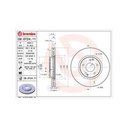 MAGNETI MARELLI Bremsscheibe 360406170701 298mm 26mm f&uuml;r SSANGYONG