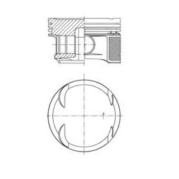 KOLBENSCHMIDT Kolben 41724600 f&uuml;r Mercedes