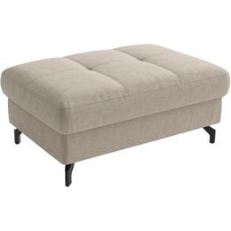 Sit & More sit&more Polsterhocker &raquo;Vanity, B: 103 cm&laquo; beige 95% Polyester 5% Polyamid B/H/T: 103cm x 45cm x 69cm, Flachgewebe LINO,mit Stauraum