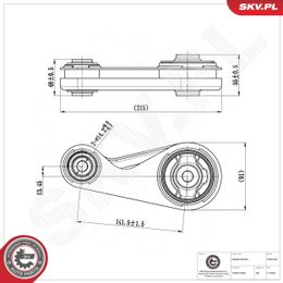 ESEN SKV Lagerung, Motor 75skv535 vorne f&uuml;r TOYOTA