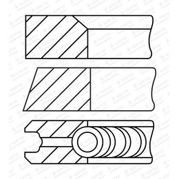 GOETZE ENGINE Kolbenringsatz 0845290700