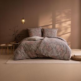 Estella Bettw&auml;sche &raquo;Tesero&laquo; 2 Flanell, Bezug: 100% Baumwolle B/L: 135cm x 200cm, 1 Stk., 1 Stk., Flanell, B/L: 80cm x 80cm, 2