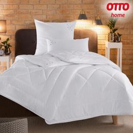 OTTO home Microfaserbettdecke + Kopfkissen &raquo;Baca, 2-tlg. Bettdecke 135x200 oder155x220 cm mit Kissen 80x80 cm&laquo; Set Bettdecke & Kissen Made in Germany,