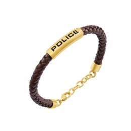 Police Herren Armband &raquo;Skyfall&laquo; 22cm, Edelstahl Leder
