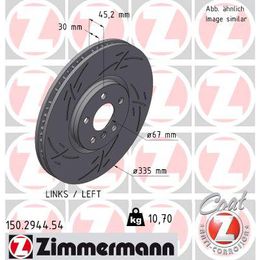 Zimmermann Bremsscheibe 150294454 Vorderachse links Geschlitzt 335mm 30mm f&uuml;r MINI