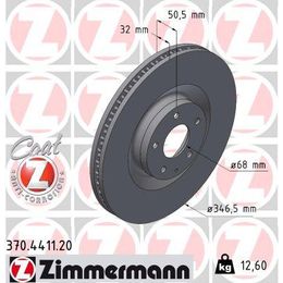 Zimmermann Bremsscheibe 370441120 Vorderachse innenbel&uuml;ftet 347mm 32mm f&uuml;r MAZDA