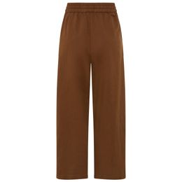 Marc O'Polo Damen Schlupfhoseumbra braun, Gr. XL, MARC O'POLO DENIM, unifarben, Web, Obermaterial: 56% Leinen, 44% Baumwolle, Hosen, im Leinen-Baumwoll-Mix