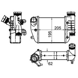 Mahle Ladeluftk&uuml;hler ci484000s f&uuml;r CUPRA