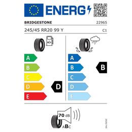 Bridgestone Sommerreifen 245/45 R20 99Y runflat - Turanza T005 RFT 22965